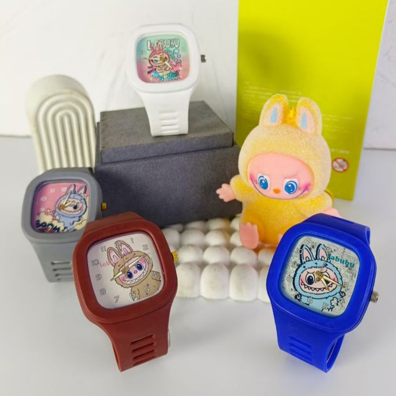 Jual Jam Tangan Labubu analog kotak Jam labubu exclusive | Shopee Indonesia