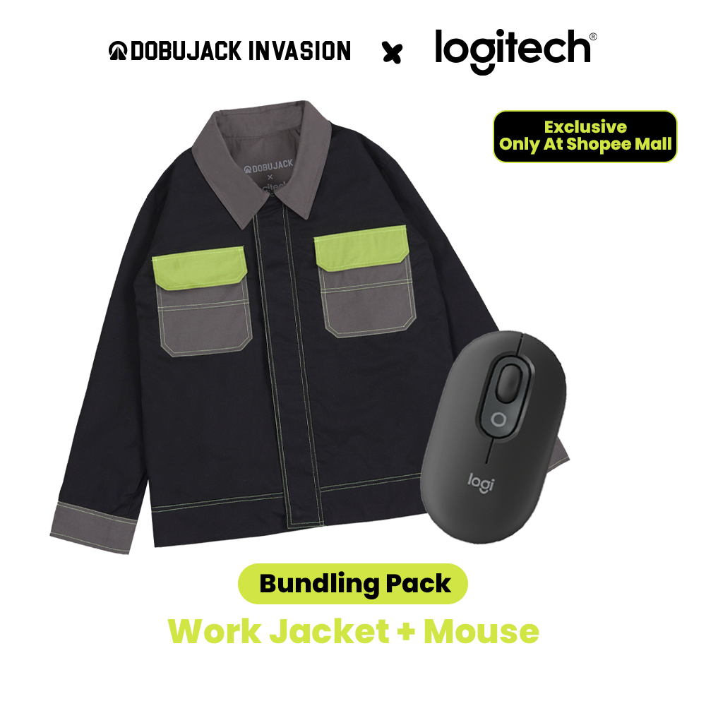 Jual Logitech X Dobujack Bundling Package Work Jacket Amor X Mouse Pop ...