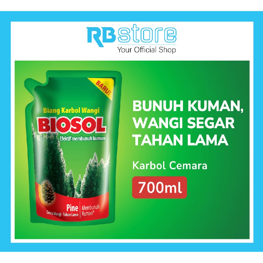 Jual Biosol Karbol Wangi Pouch 700ml - Pembersih Lantai | Shopee Indonesia