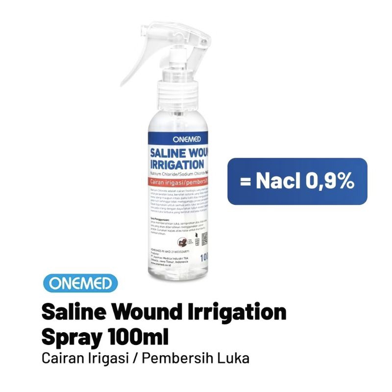 Jual Onemed Saline Wound Irrigation Spray 100 Ml (Nacl 0.9%) / Cairan Cuci Luka | Shopee Indonesia