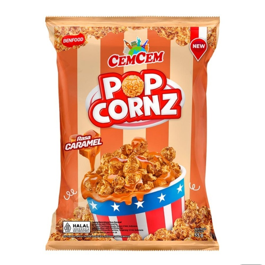 Jual CEMCEM Popcorn Karamel 55gr | Shopee Indonesia