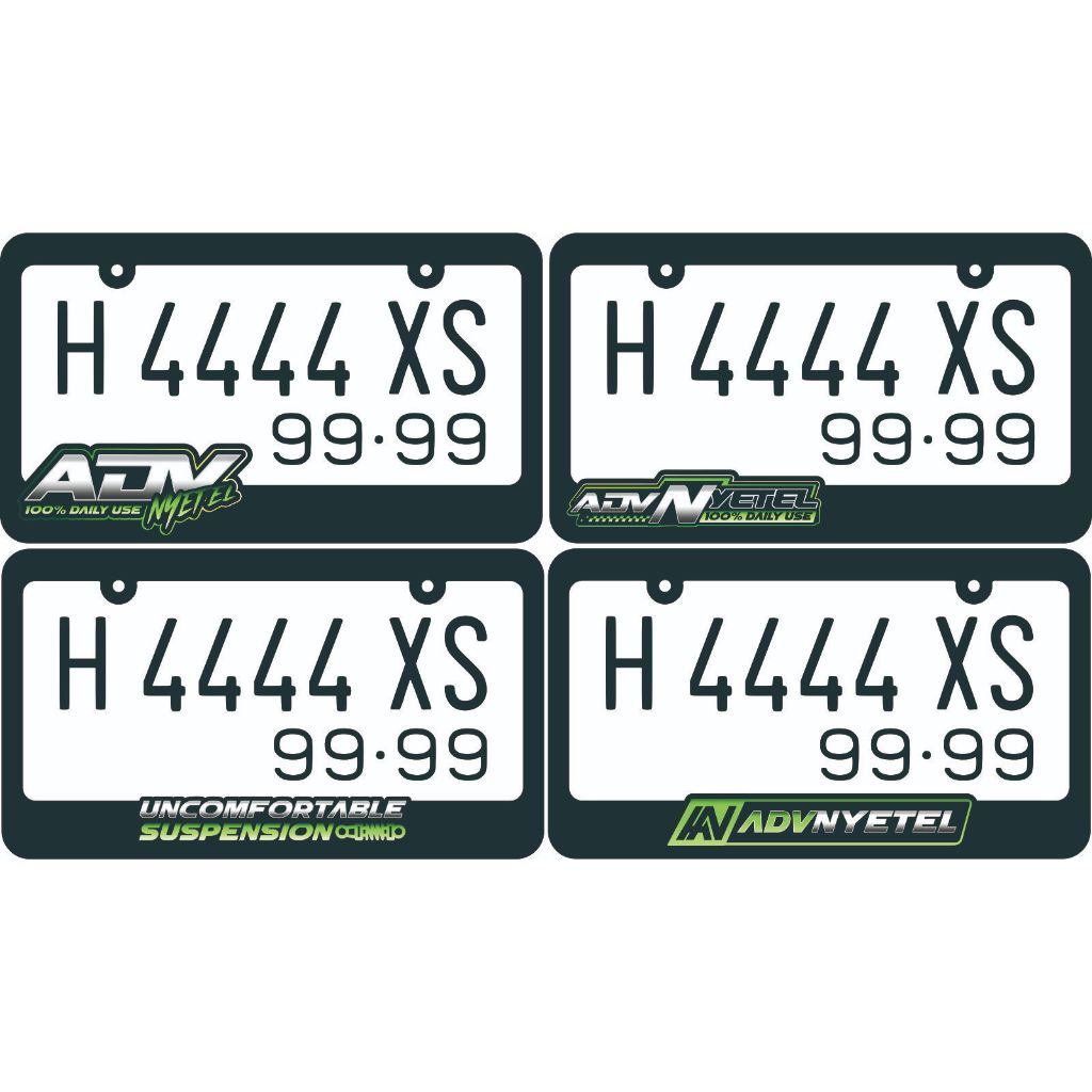 Jual Frame Plat Nomor Motor Original Acc BY ADV NYETEL | Shopee Indonesia