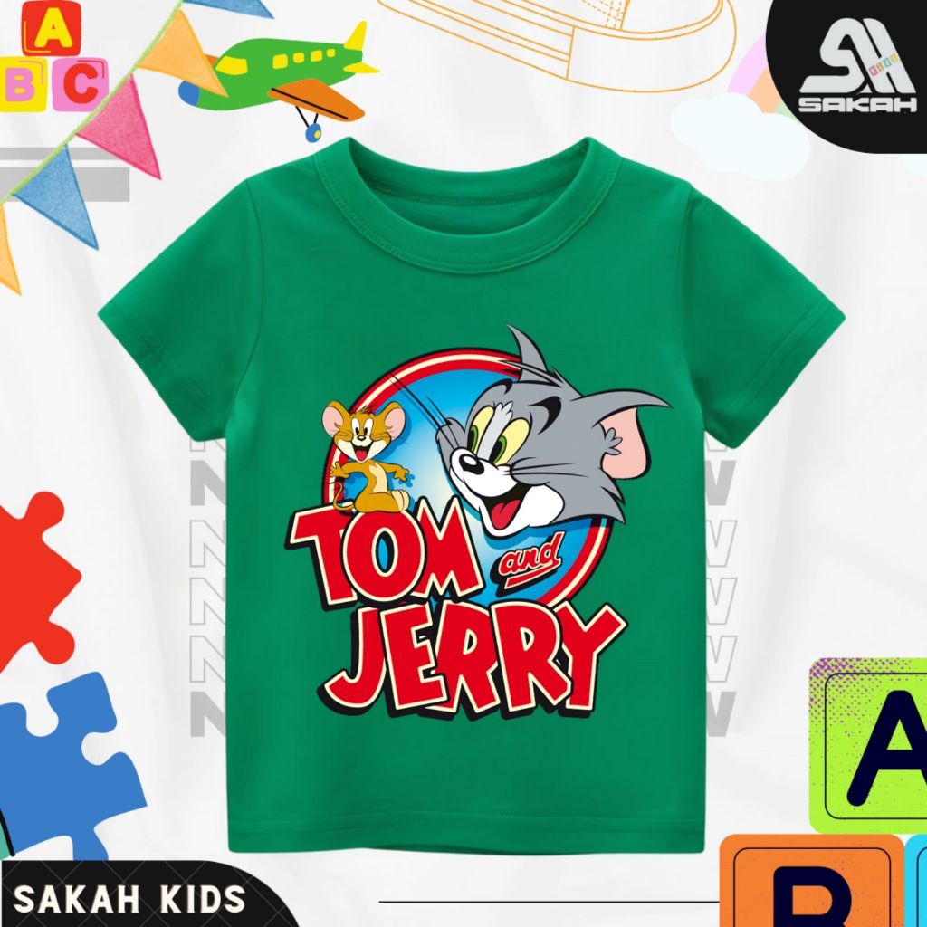 Jual Kaos Anak Custom Nama Combed 30s Gambar TOM AND JERRY 8 Untuk Anak dan Hadiah Anak Laki ...
