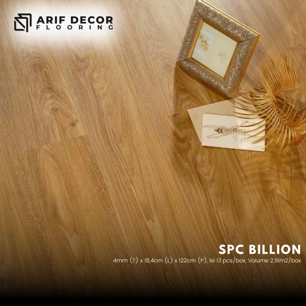 Jual Lantai motif kayu SPC BILLION Tebal 4mm - spc flooring korea ...