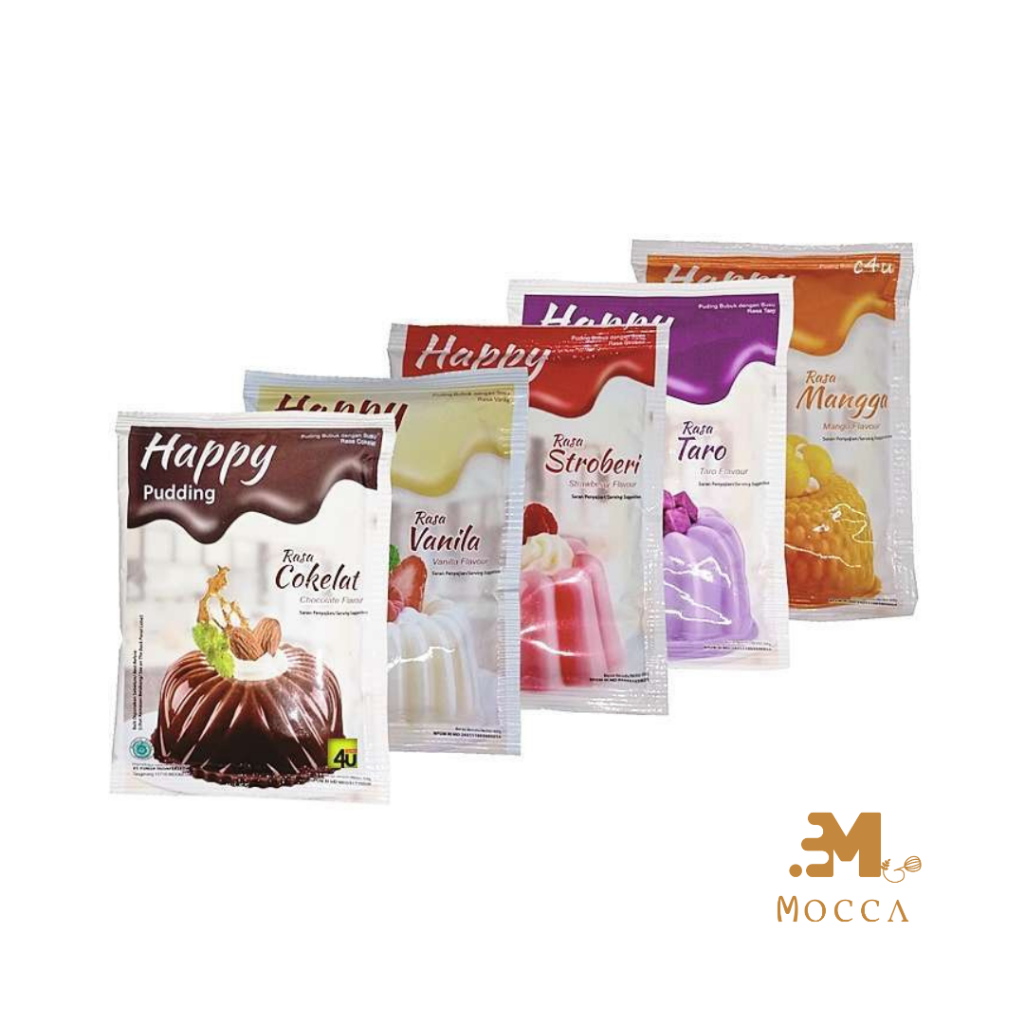 Jual HAPPY PUDDING POWDER VANILLA, TARO 60GR | Shopee Indonesia
