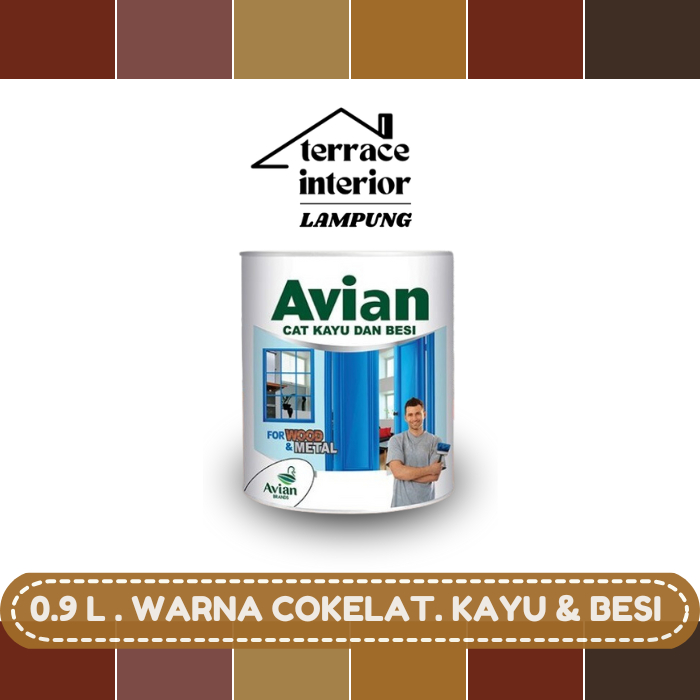 Jual Cat Kayu & Besi Avian Warna Cokelat 0.9 L | Shopee Indonesia
