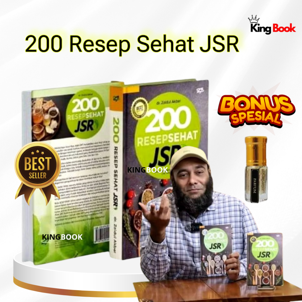 Jual Buku 200 Resep Sehat JSR Dr. Zaidul Akbar Resep Menyehatkan Free Parfum Original Full Color ...