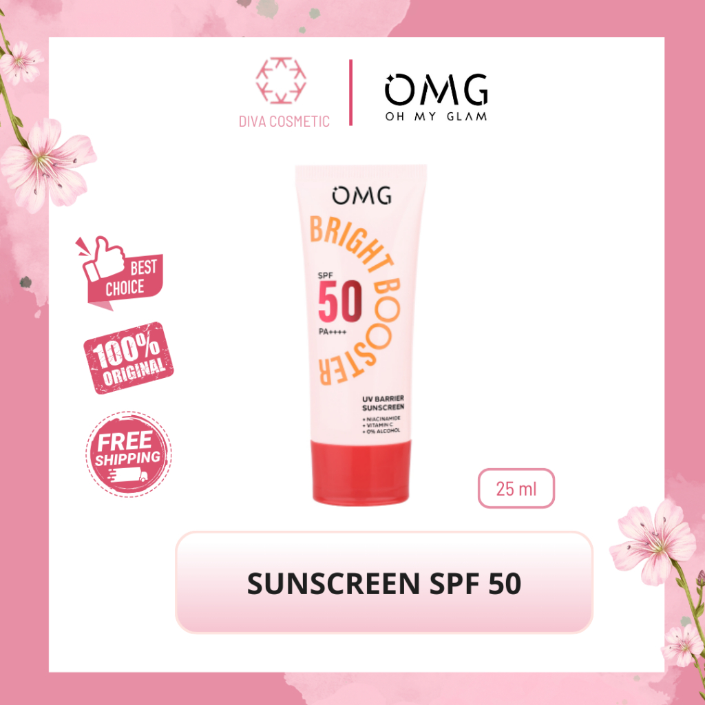 Jual DIVA - OMG OH MY GLOW UV Barrier Sunscreen SPF 50 PA++++ 25ml | Shopee Indonesia