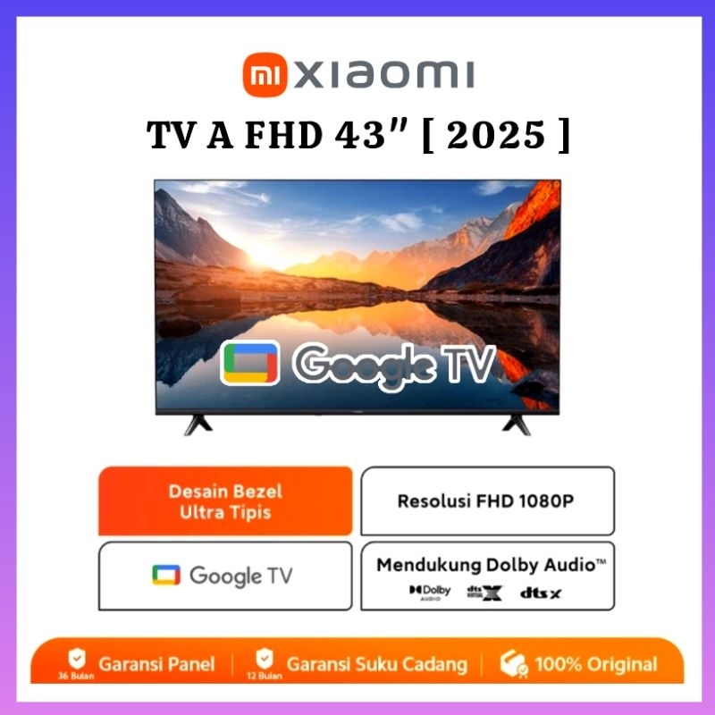 Jual Xiaomi Google TV 43" 2025 FHD Garansi Resmi | Shopee Indonesia