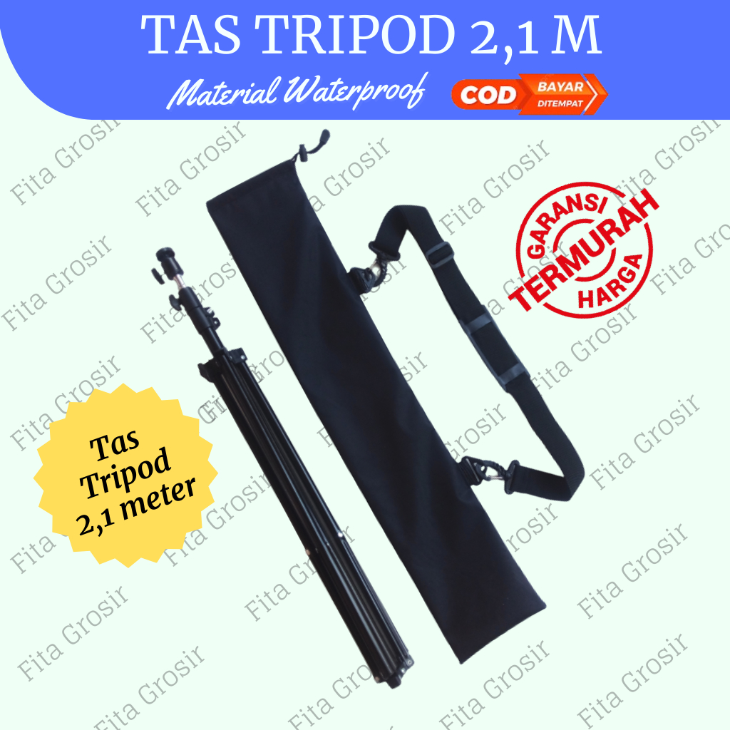 Jual Tas Tripod 2,1 meter warna hitam Bahan Waterproof satuan harga ...