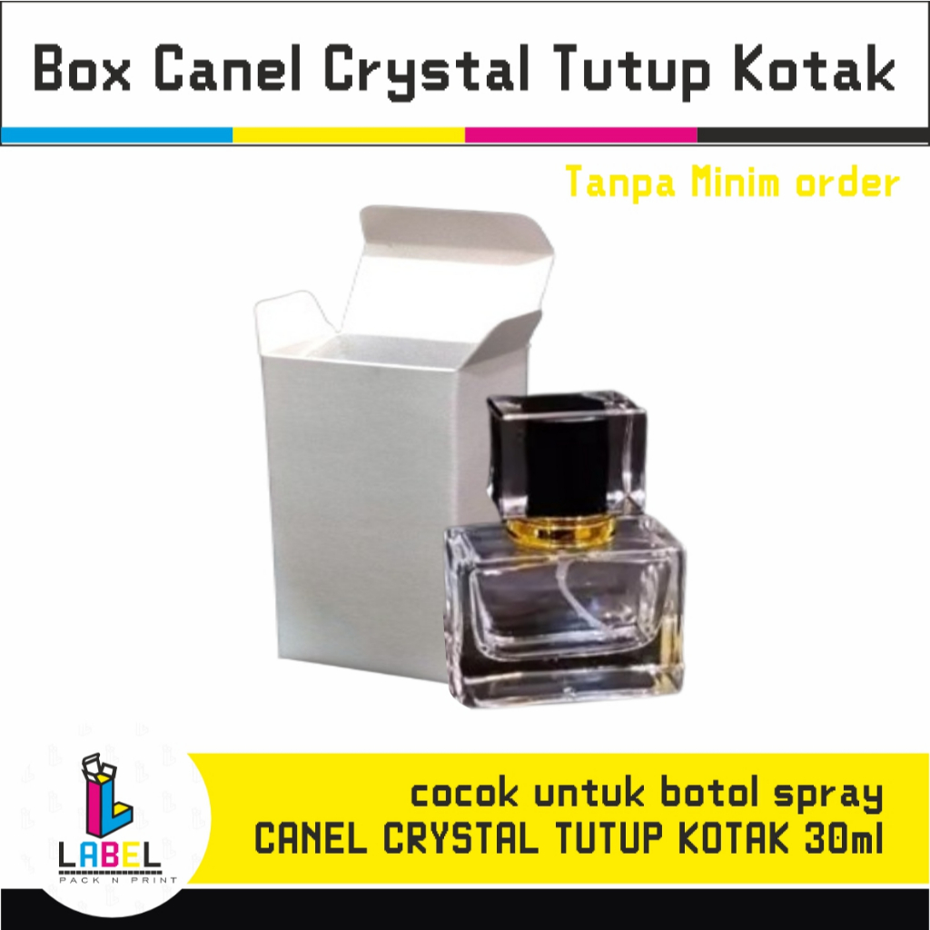 Jual Dus Kemasan / Box Canel Crystal 30ml tutup kotak POLOS | Shopee ...