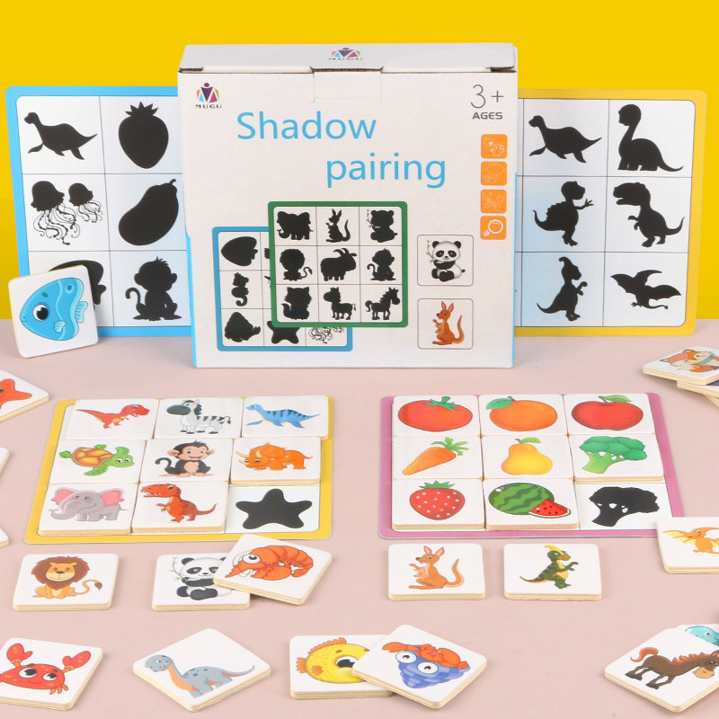 Jual Shadow Pairing/Shadow Matching Puzzle/Mainan Edukasi Anak/Education Toys/Kids Toys/Family ...
