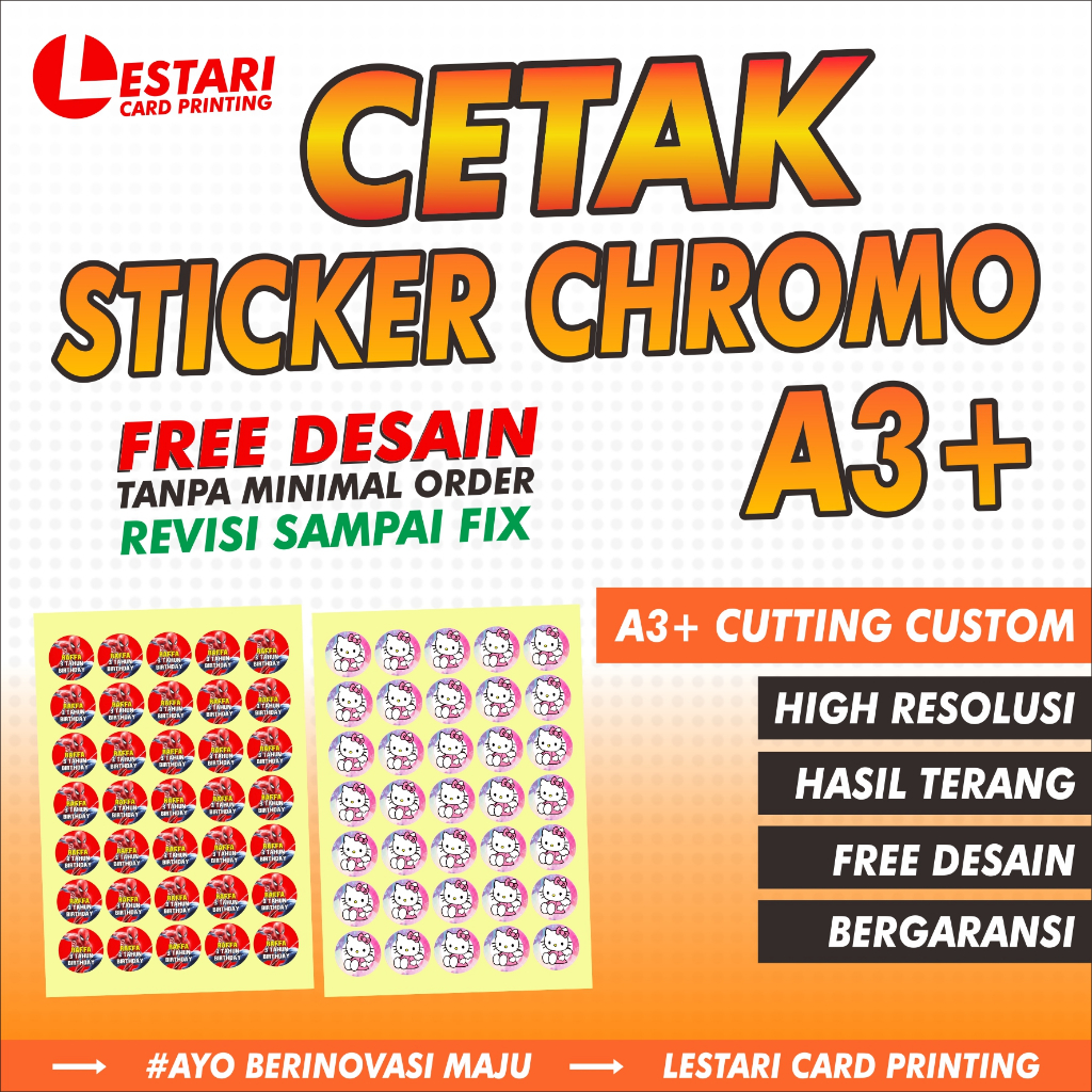 Jual CETAK STICKER - LABEL MAKANAN - CUSTOM - FREE DESAIN - BAHAN ...