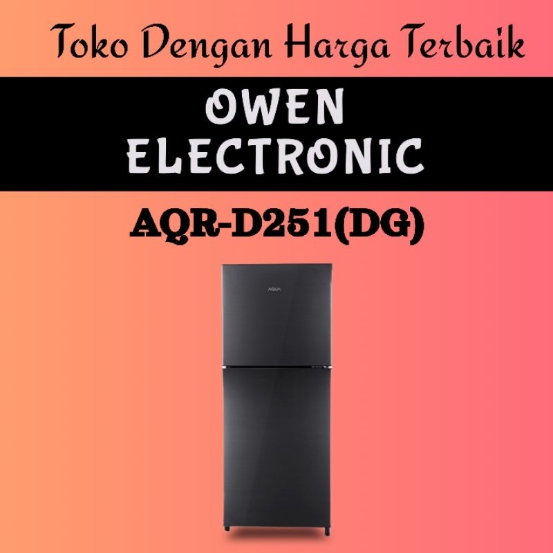 Jual AQUA KULKAS 2 PINTU KECIL SMALL 2 DOOR REFRIGERATOR AQR-D251(DG) | Shopee Indonesia