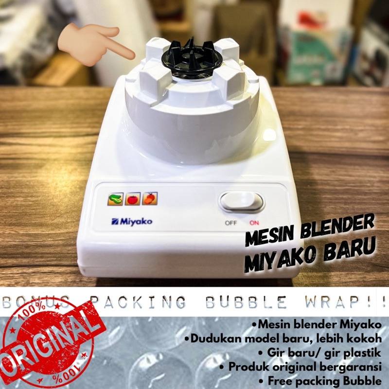 Jual MESIN BLENDER MIYAKO 101PL BARU ORIGINAL 101 PL 102 PL BERGARANSI blender miyako putih 101 ...