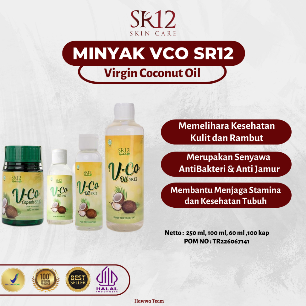 Jual VCO Oil SR12 - Virgin Coconut Oil - Minyak Kelapa Murni - Obat ...