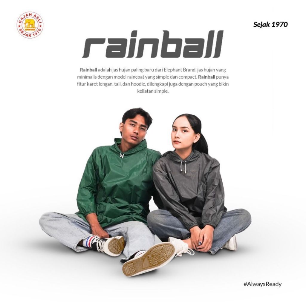 Jual Jas Hujan Bola Rain Ball Dewasa Bahan PVC Praktis Bulat Jas Hujan Terusan / Raincoat ...