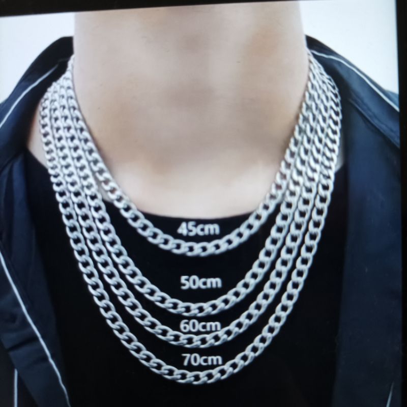Jual kalung rantai model hip hop stainless steel | Shopee Indonesia