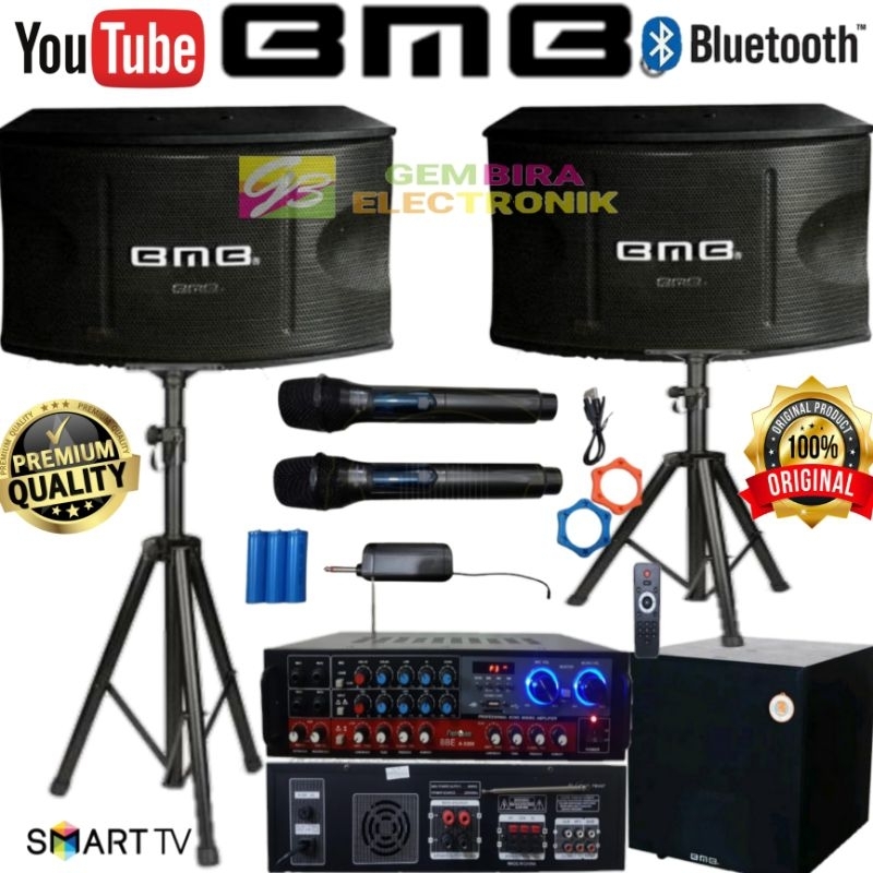 Jual Paket Karaoke Speaker BMB 10 inch subwoofer aktif BMB 12 inch dan ...