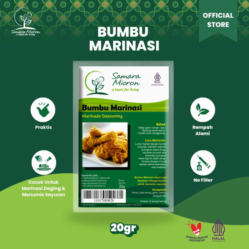 Jual Bumbu Marinasi Serbaguna 20 gr Samara Micron | Shopee Indonesia