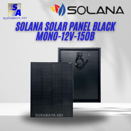 Jual SOLANA BLACK MONOCRYSTALLINE SOLAR PANEL - MONO 12V 150B 150 WATT ...