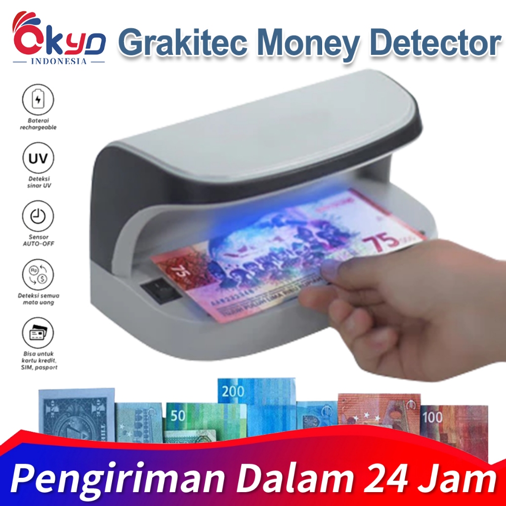 Jual Money Detector/ Alat Deteksi Uang Palsu Mesin Pendeteksi/ Model ...
