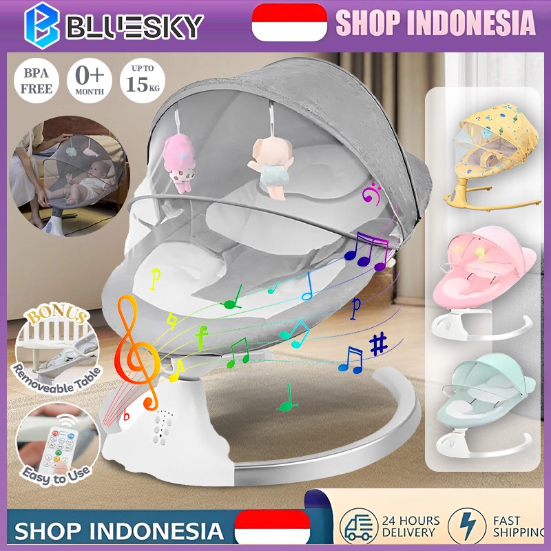 Jual BLUE SKY Ayunan Bayi Otomatis Elektrik Baby Swing Listrik Lipat ...