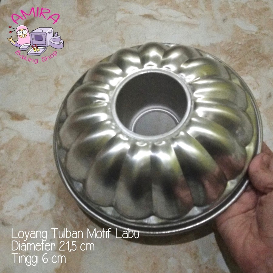 Jual Loyang Tulban Motif Labu ( Diameter 21,5 cm Tinggi 6 cm ...