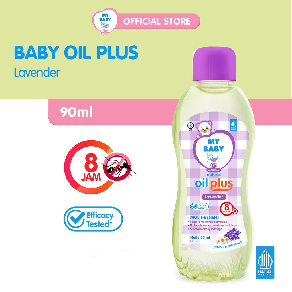 Jual MY BABY NATURAL OIL PLUS LAVENDER 90ml | Shopee Indonesia