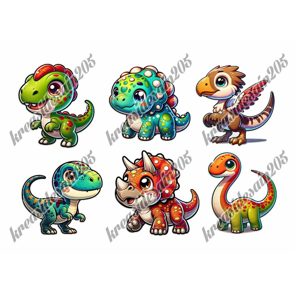 Jual Isi 8pcs stiker dino/stiker dino/stiker laptop /stiker hp /stiker ...