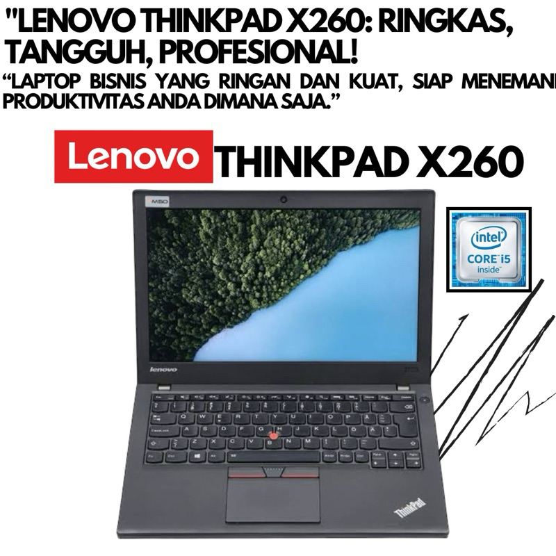 Jual LAPTOP LENOVO THINKPAD X260 x270 CORE I5 RAM 8GB SSD 256GB | Shopee Indonesia