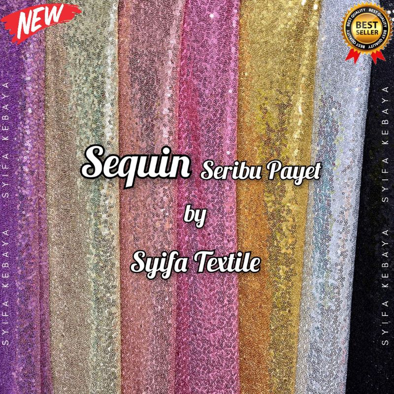 Jual Kain Sequin Seribu Payet ( Harga 1 roll ) | Shopee Indonesia
