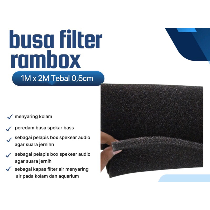 Jual RAM SPON BUSA SPEAKER 1x2METER TEBAL 5MM - BUSA RAM PELINDUNG ANTI ...