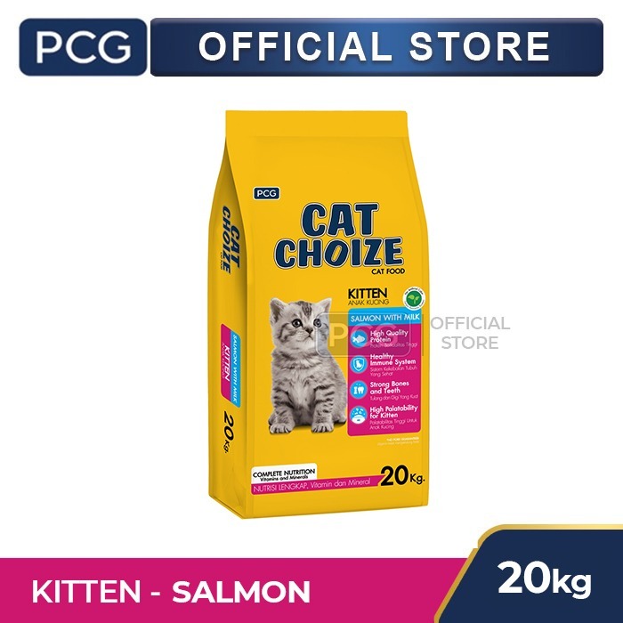 Jual Cat Choize Dry Cat Food Kitten Salmon with Milk Flavor 20 Kg ...