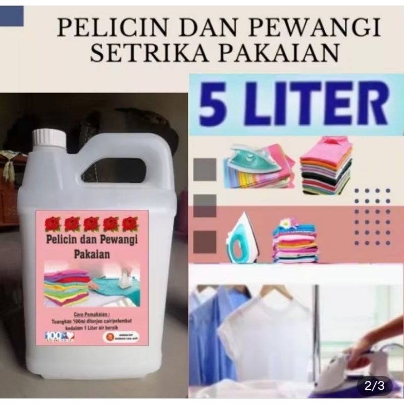 Jual Pelicin dan Pewangi Setrika pakaian 5liter | Shopee Indonesia