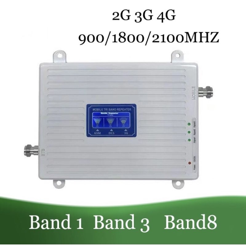 Jual Penguat Signal Booster Tri Band 900 1800 2100 Mhz Hanya Mesin | Shopee Indonesia