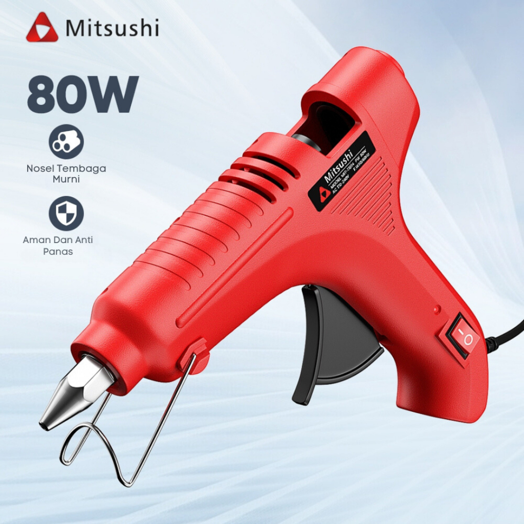 Jual Mitsushi Lem Tembak Pistol 80 Watt / Hot Melt Glue Gun On-Off 11mm ...