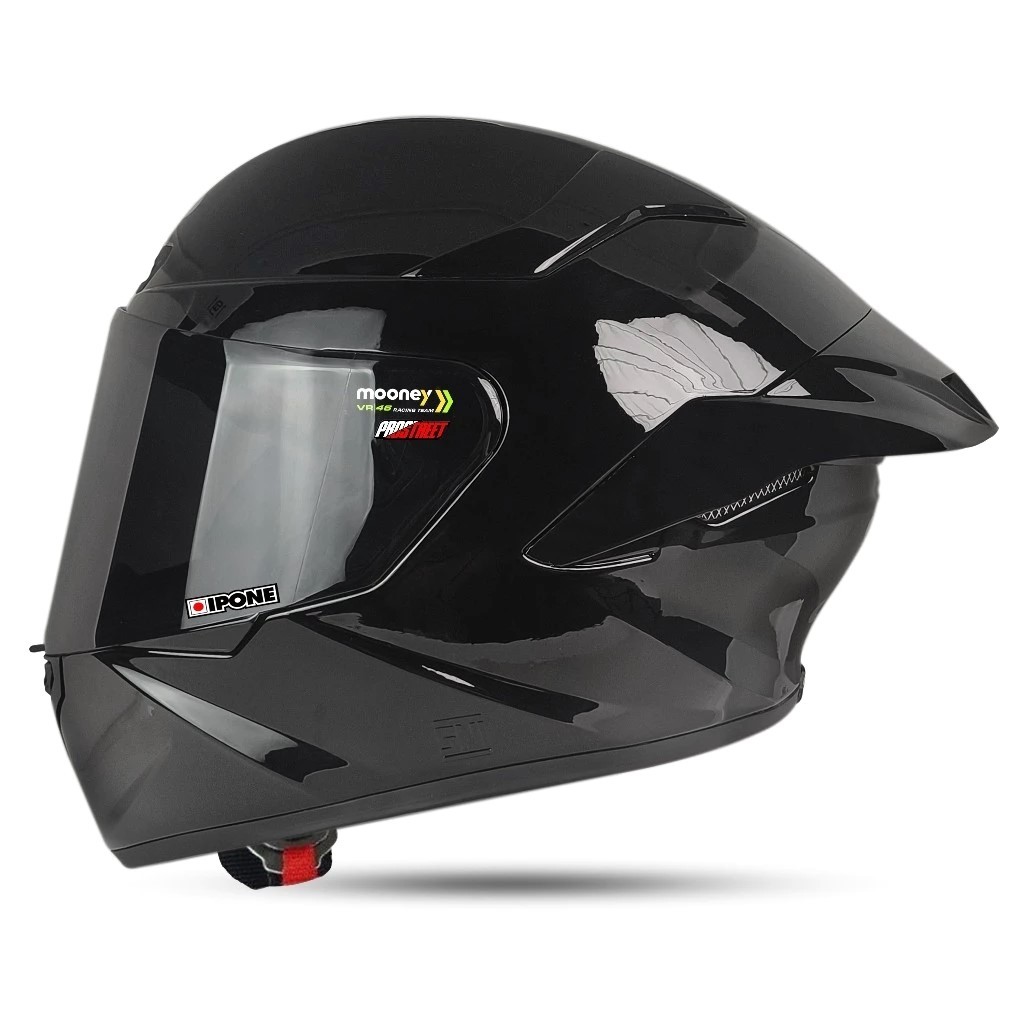 Jual Helm Full Face Mla Crypton Solid Hitam Glosy Kaca Visor Smoke Helm ...