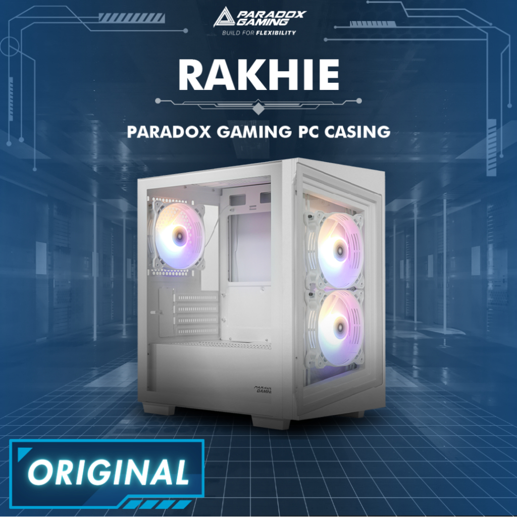Jual Cassing PARADOX GAMING RAKHIE | Include 3 Fan RGB | Shopee Indonesia