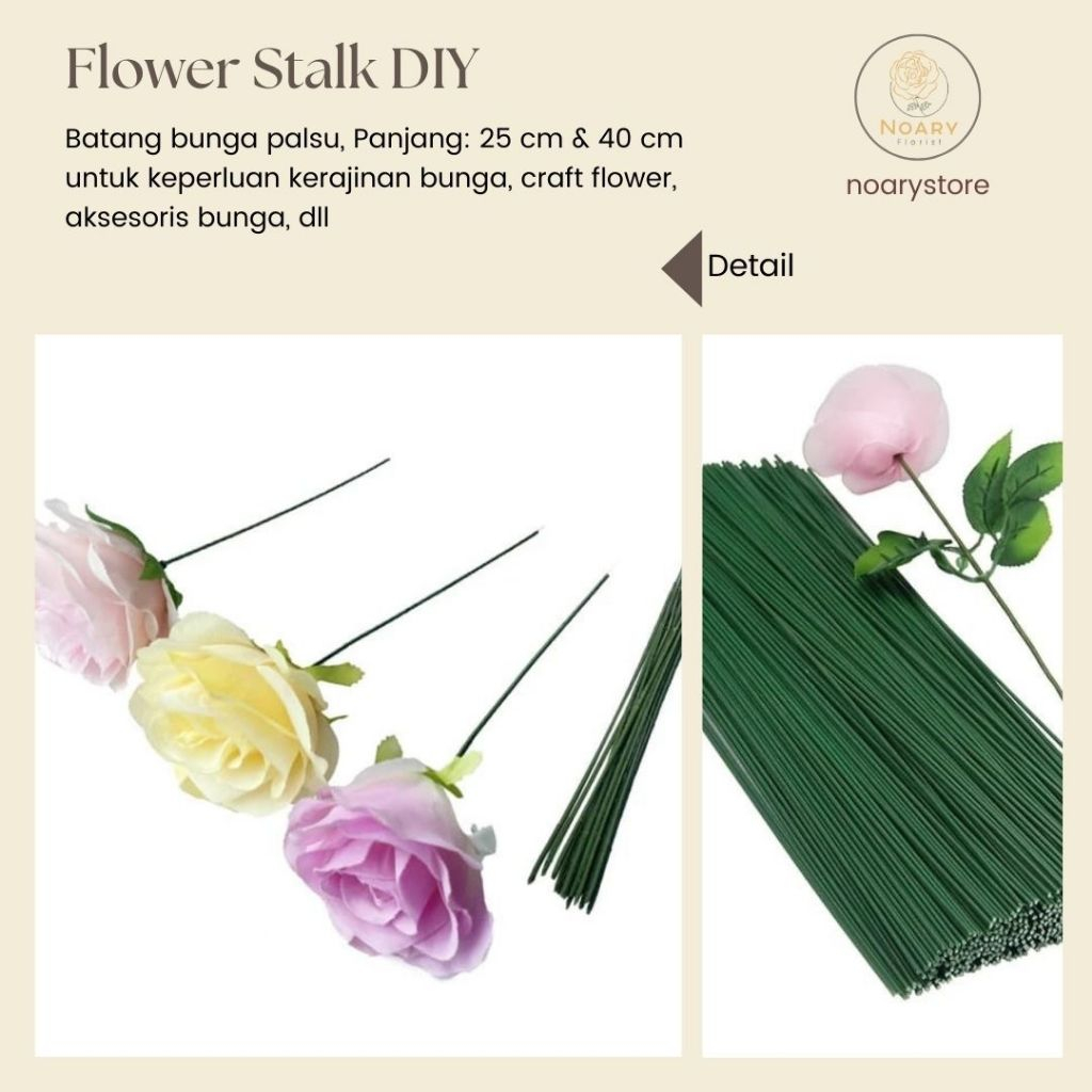 Jual FLOWER STALK DIY / TANGKAI BUNGA | Shopee Indonesia