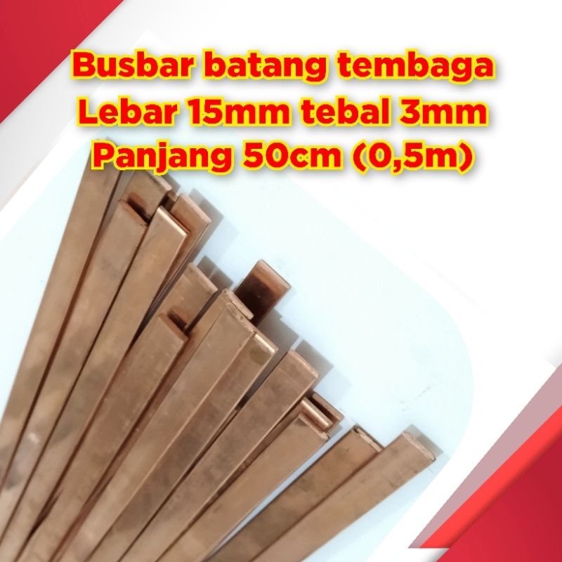 Jual busbar batang tembaga murni untuk panel listrik ground grounding ...