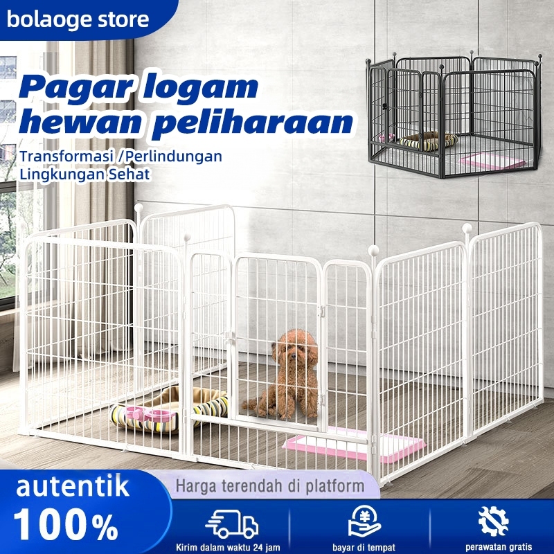 Jual Kandang Anjing Besar Diy/Kandang Hewan Pagar Besi Large Size Pet ...