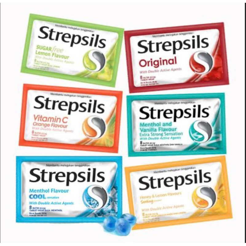 Jual Strepsils permen antiseptic tenggorokan per sachet isi 6 | Shopee ...