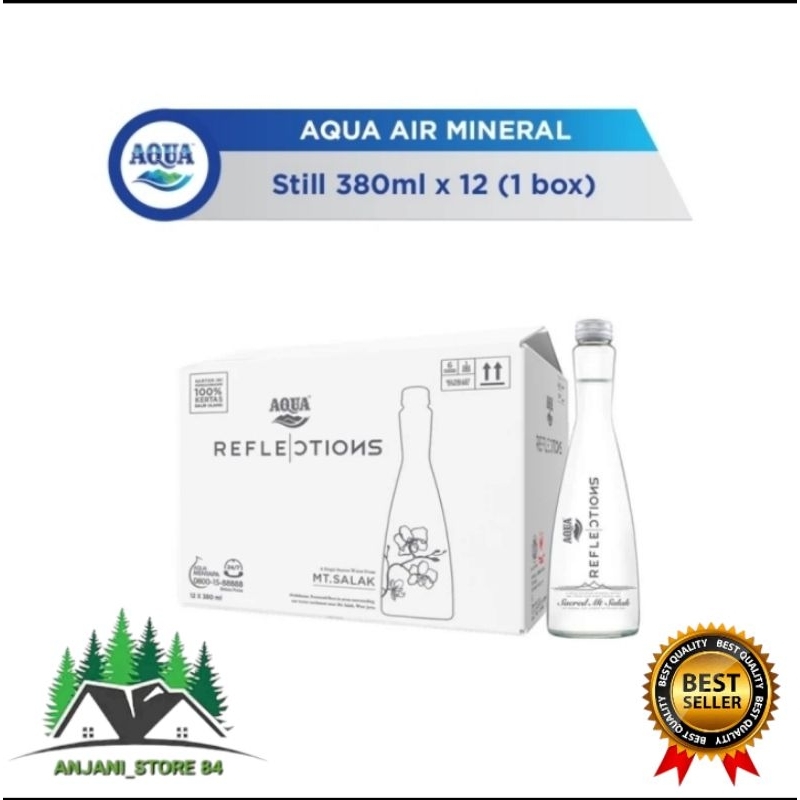 Jual Aqua Reflection Mineral Water (380ml x 12 Botol) | Shopee Indonesia
