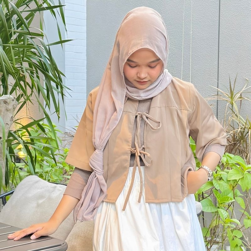 Jual Briana outer crop wanita-korean blazzer crop-cardigan wanita ...