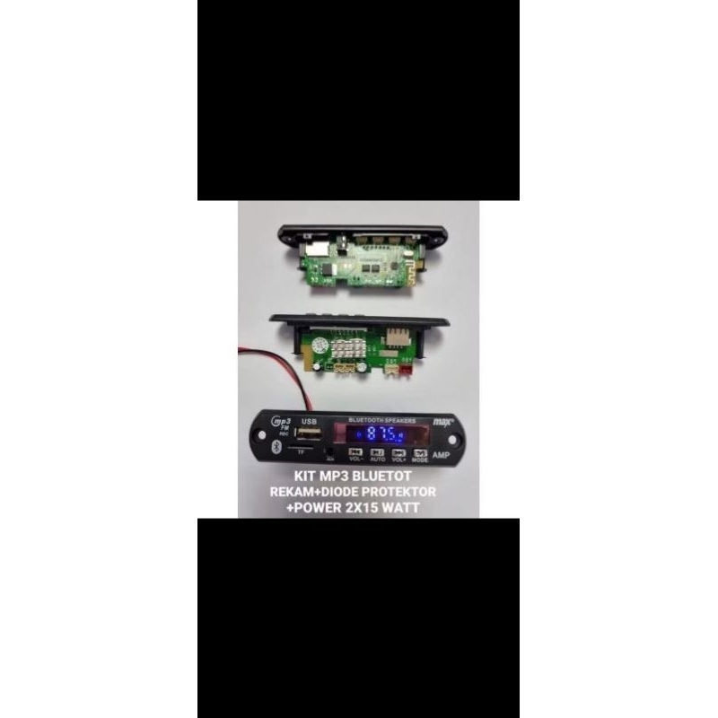 Jual KIT MP3 BLUETOOTH + AMPLIFIER 2X15 WATT (LANGSUNG SPEAKER 6-10 ...