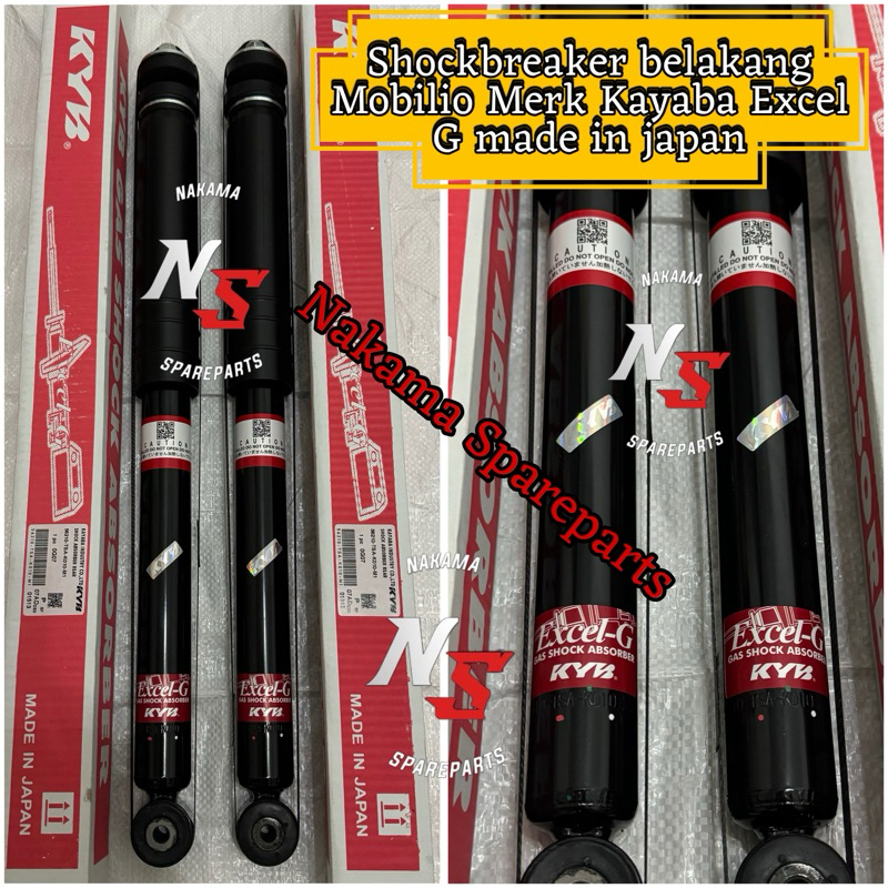 Jual Shockbreaker belakang Honda Mobilio Merk Kayaba Excel G Made in ...