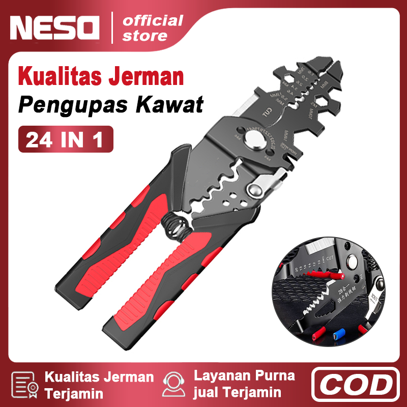 Jual NESO German Tool Tang Kupa Kabel Wire Stripper Dekrustasi Pengupas ...