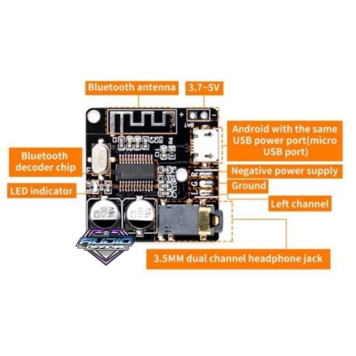 Jual Modul Bluetooth Audio Lossless Mp3 Bluetooth 5.0 Vhm-314 3.7-5V ...