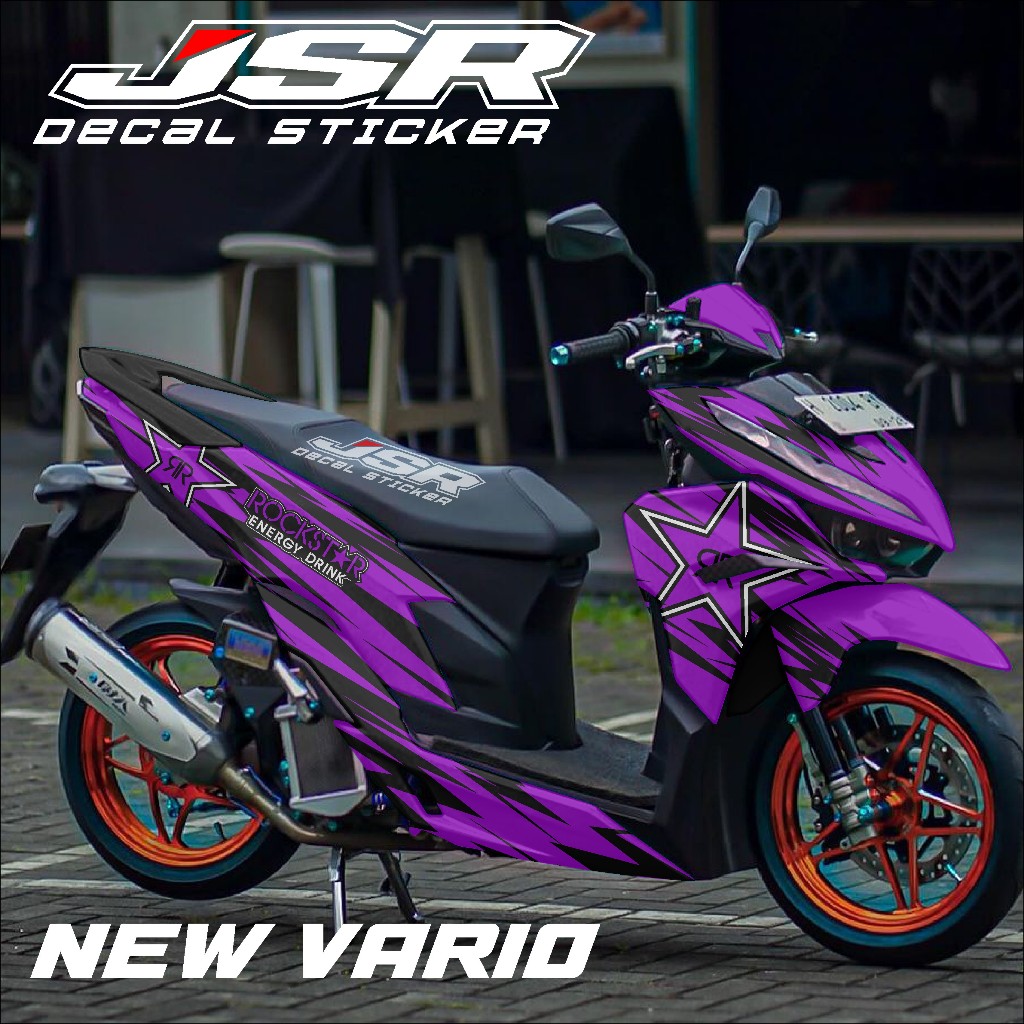 Jual COD, DECAL STICKER NEW VARIO LED 125 GEN 2, STICKER VARIO FULLBODY MOTIF ABSTRAK ROCKSTAR ...